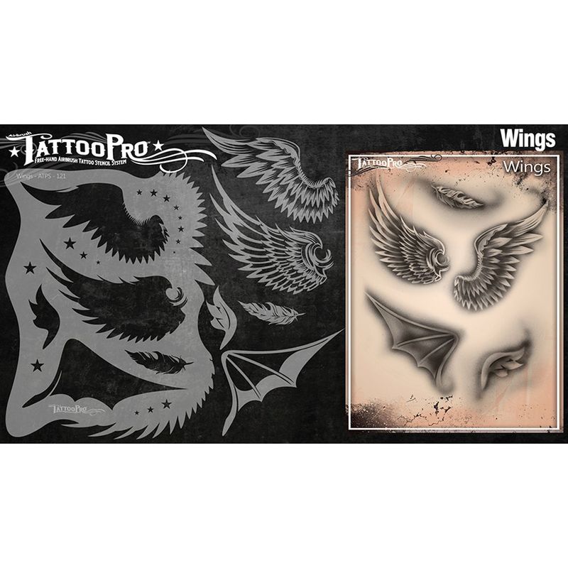 Tattoo Pro Stencils Series 2 - Wings - Online Marketplace - EveryMarket