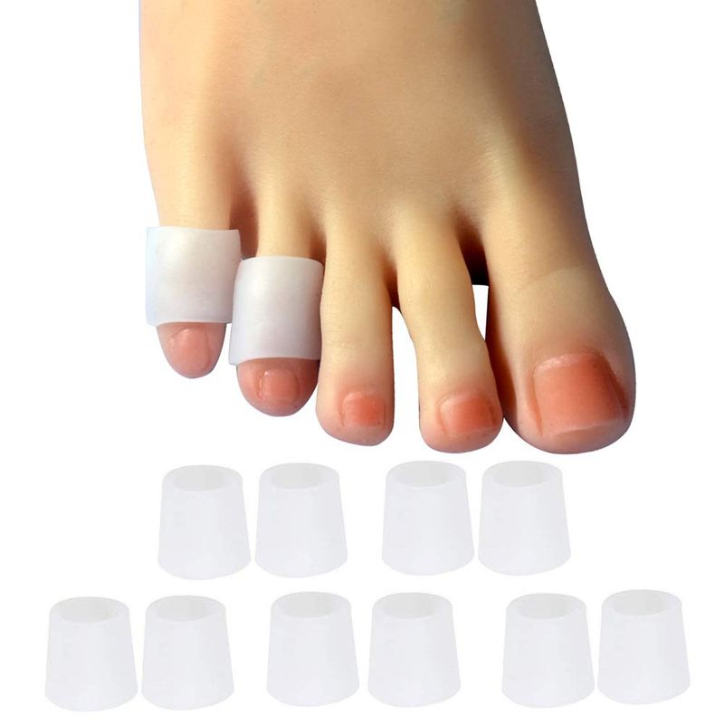 10 Pack Pinky Toe Sleeves Protectors, Toe Covers, Protect Small Toes ...