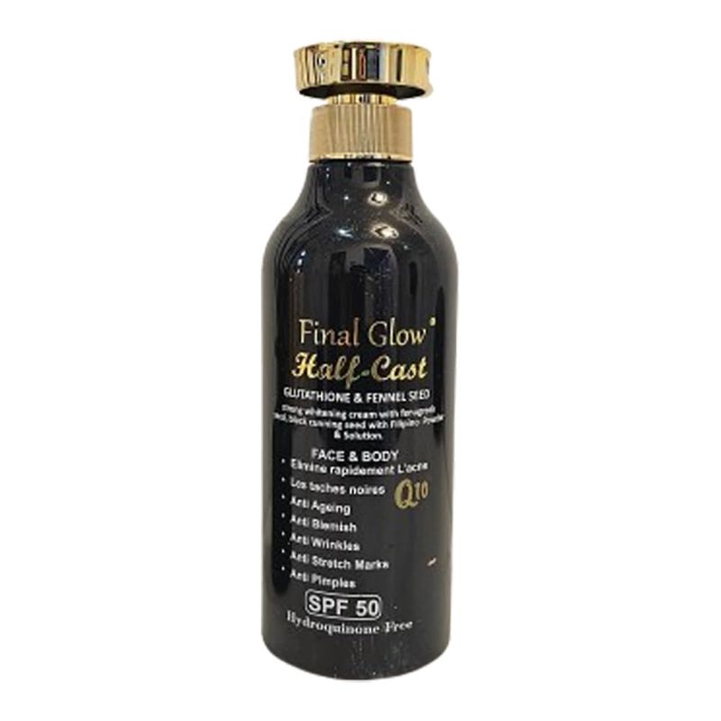 Final Glow Halfcast Glutathione Black Lotion, Enriched with Glutathione ...