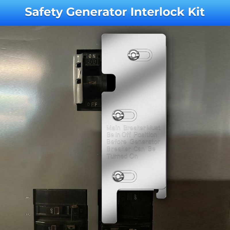 US Generator Interlock Kit For Square D QO 200 Amp Main Breaker Panel ...