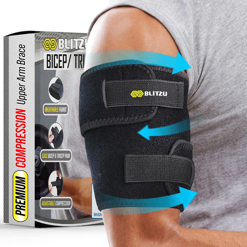 Bicep Tendonitis Brace, Upper Arm Wrap, Tricep Compression Sleeve ...