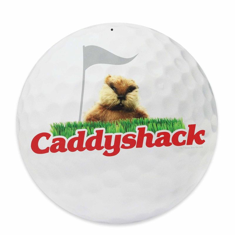 Caddyshack Logo Golf Ball Round Metal Sign - Funny Caddyshack Wall ...