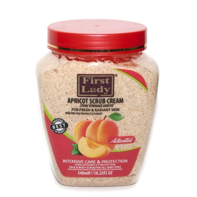 First Lady Activated Apricot Scrub Cream 540ml - For fresh & radiant ...