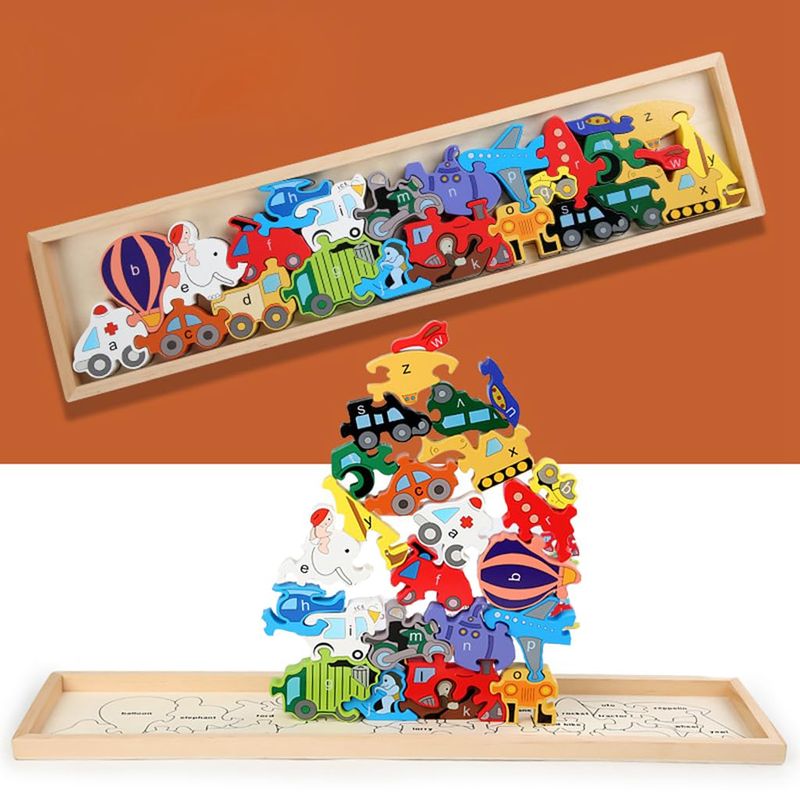 Sironoa Montessori Toys, Wooden Puzzle, Educational Toy, Combination ...