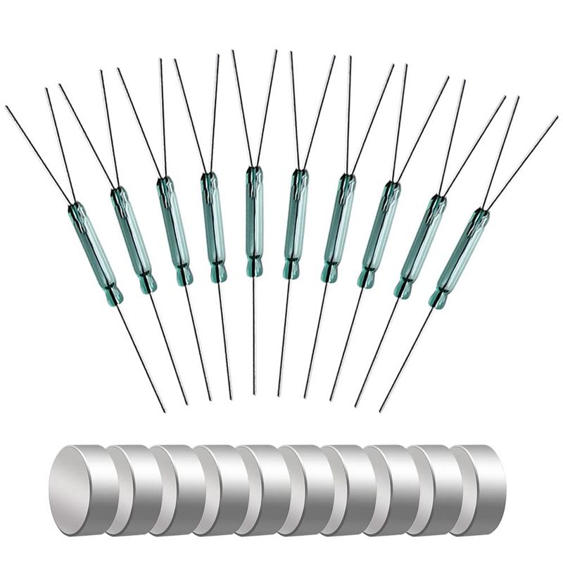 Gebildet 10pcs 3 Pin Glass Reed Switch Reed Contact Normally Open N/O N ...