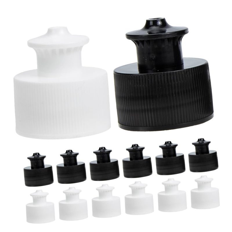Milisten 20pcs Mineral Bottle Cap Push Pull Caps for Bottles Portable ...