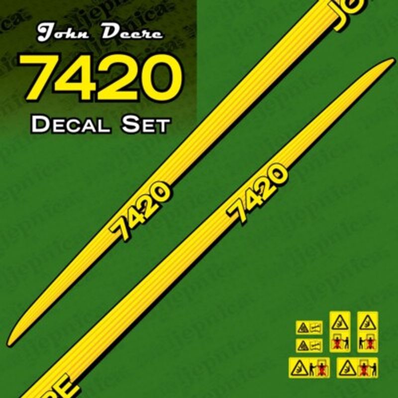 Replacement decal set made to fit John Deere 7420 tractor - Online ...