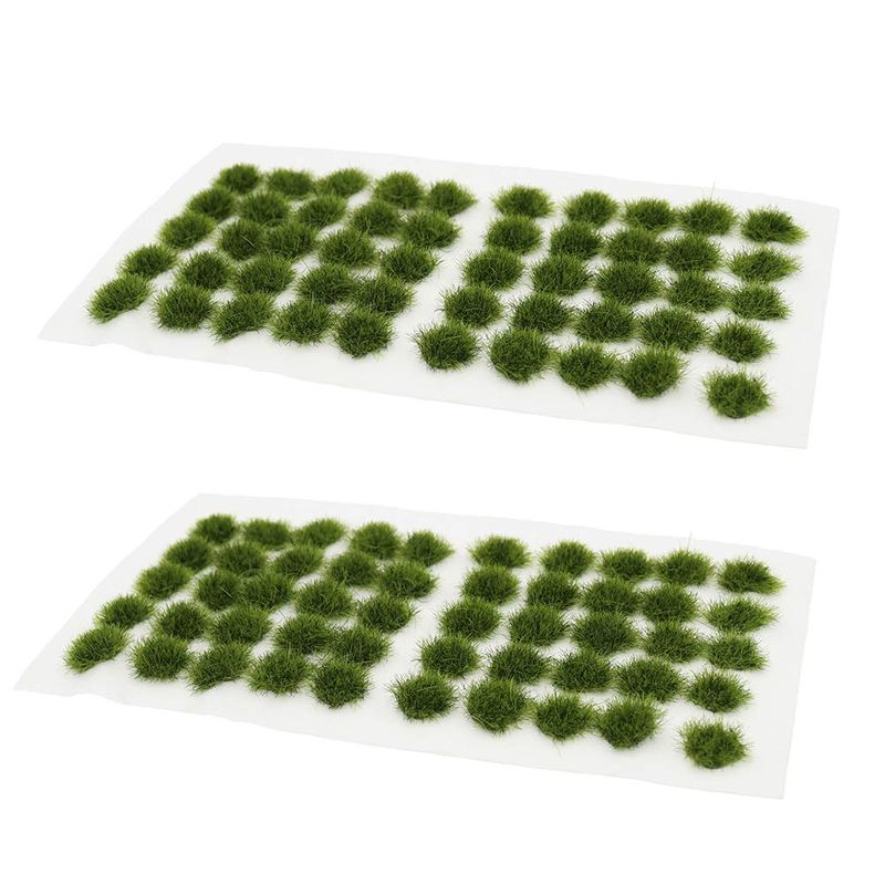 100 Pcs Static Grass Tuft Model Grass Tufts Railway Artificial Grass ...