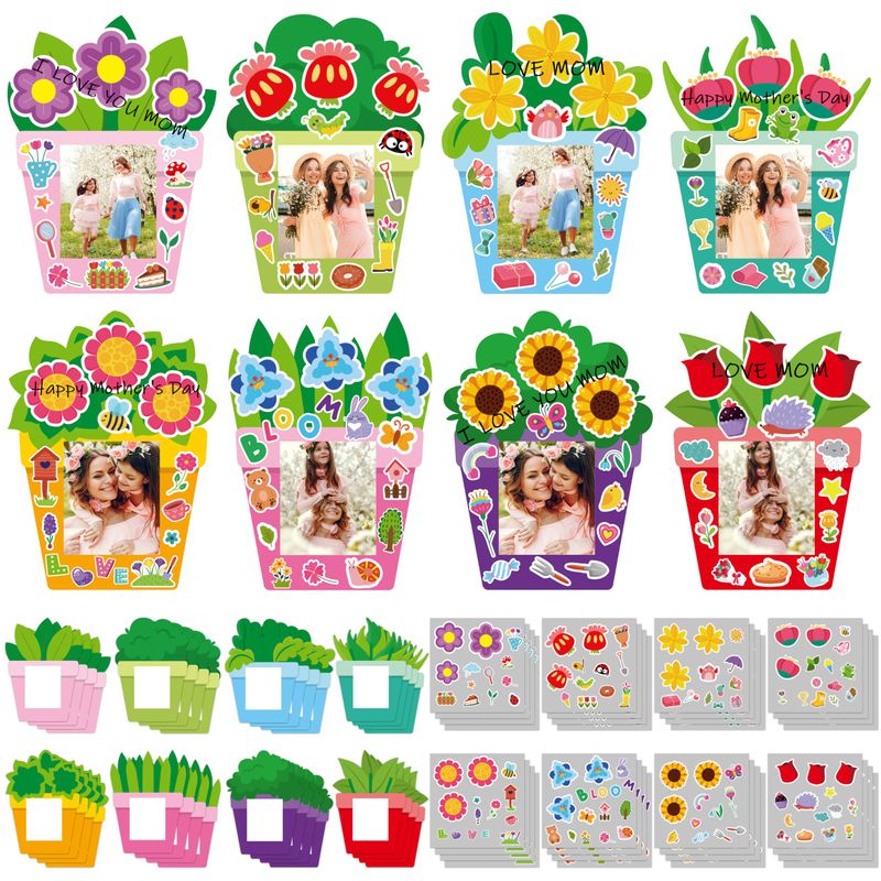 WATINC 96Pcs DIY Mother's Day Craft Kits for Kids, Make Your Own Spring ...
