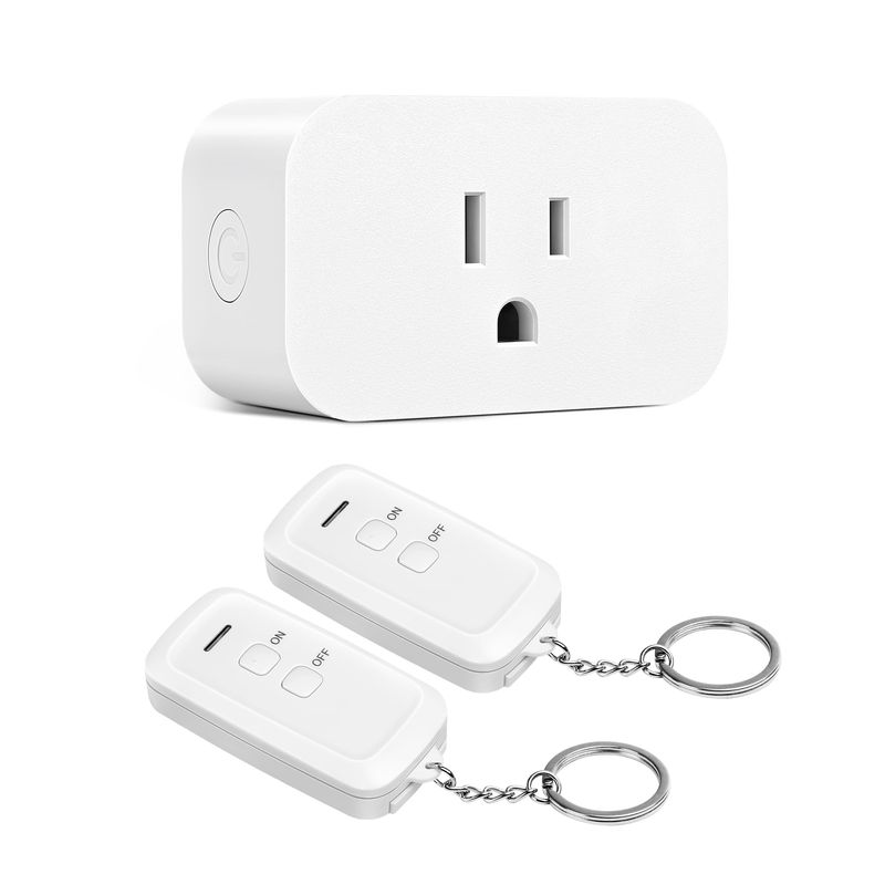 DEWENWILS Remote Control Outlet, Indoor Remote Outlet with 2 Remotes ...