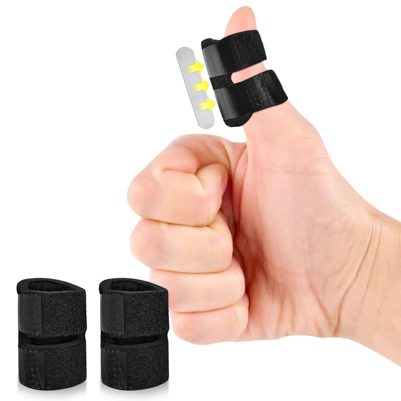 VerteLife 2 Pcs Finger Splints for All Finger, Adjustable Trigger ...