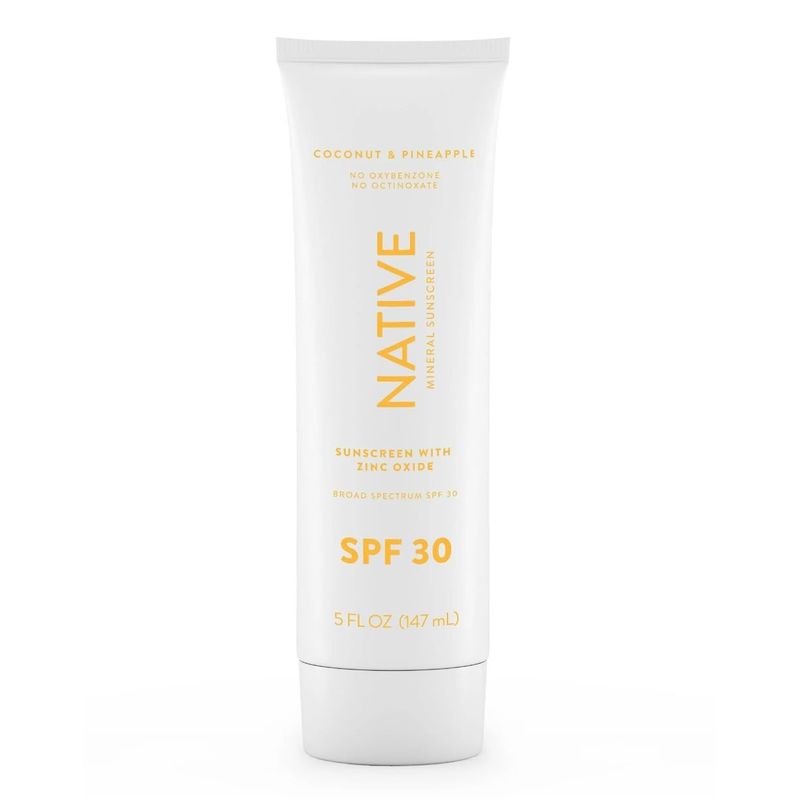 Native Coconut & Pineapple Mineral Sunscreen Lotion SPF 30, 5.0 oz ...