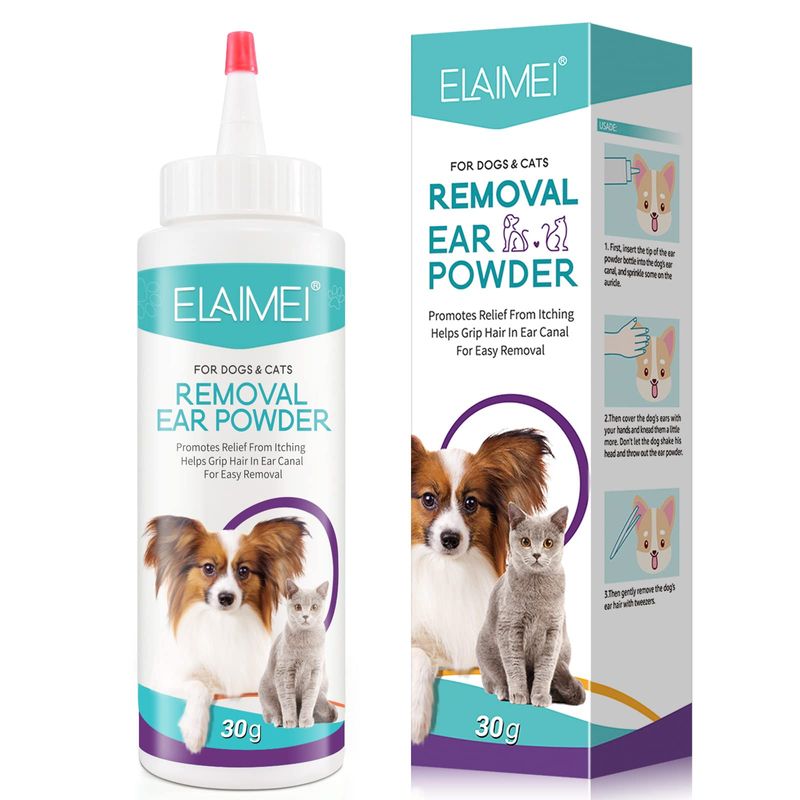 Canker Powder For Dogs Ears, Dog Ear Cleaner, Dog Ear Powder For Hair ...