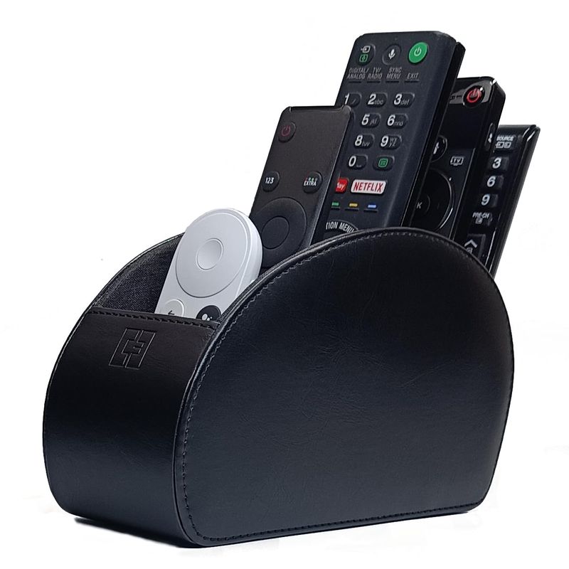 Remote Control Holder with 5 Pockets TV Remote Control Tidy and ...