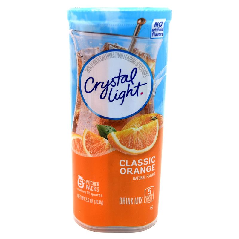 Crystal Light Pitcher Packets, Classic Orange, 2.5 OZ - Online ...