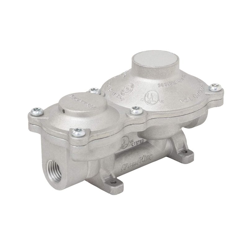 Flame King 2 Stage Propane LP Vertical Super Compact Regulator for RV ...