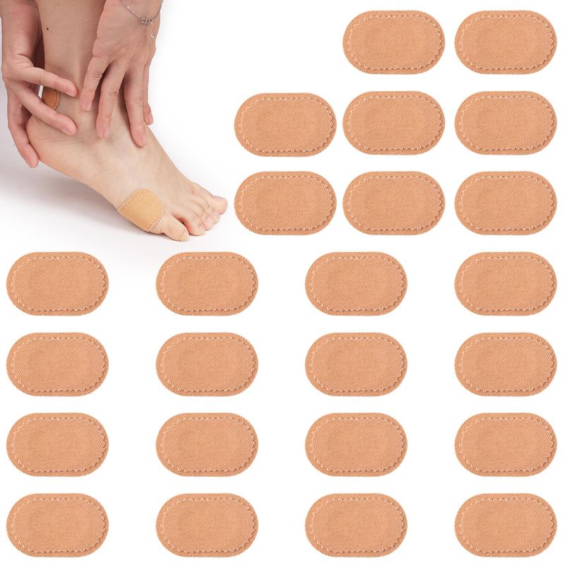 24pcs Cushions Pads, Toe Pain Relief Pads Protectors Patches Moleskin ...