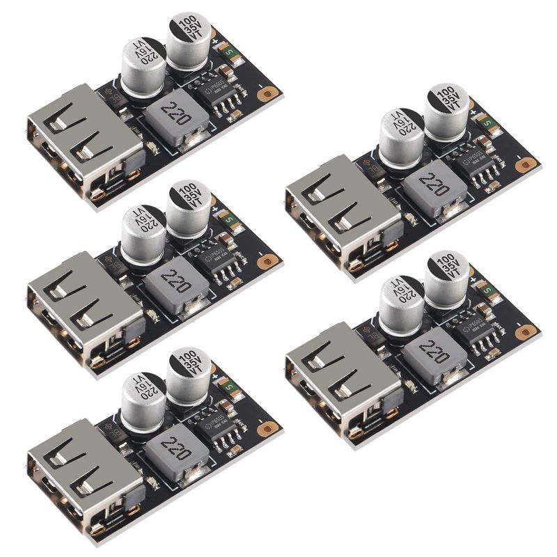 ACEIRMC USB Buck Converter DC-DC Step-down Module 6-32V 12V 24V 5V QC 3 ...