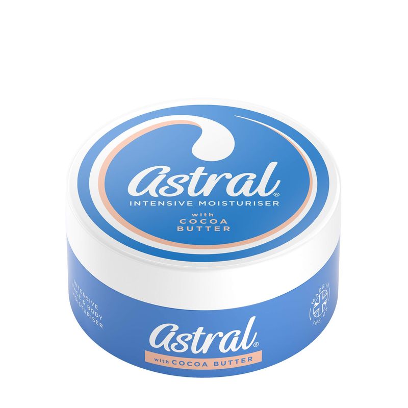 Astral Face & Body Intensive Moisturiser Cream with Cocoa Butter 200ml ...