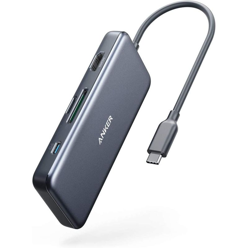 Anker PowerExpand+ 7-in-1 USB-C PD Media Hub 85W Pass-Through Charging ...