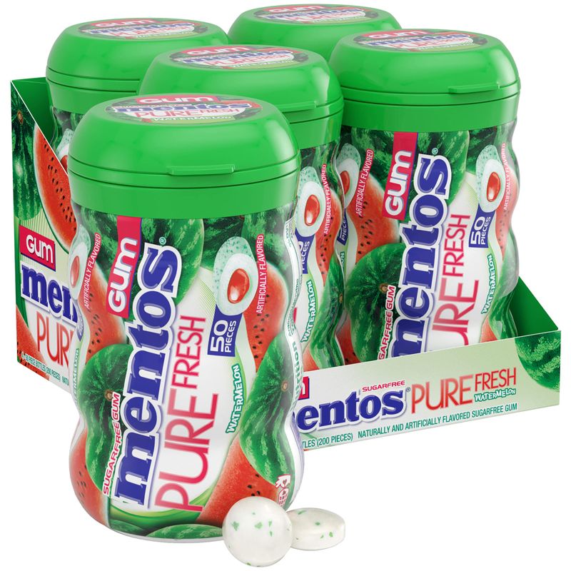 Mentos Pure Fresh SugarFree Chewing Gum with Xylitol , Candy Bulk ...
