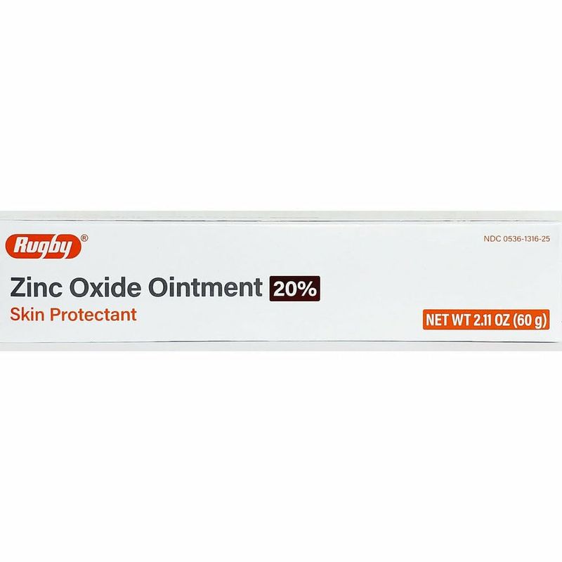 Rugby Zinc Oxide Ointment 20% Skin Protectant - 1.05 Oz - Online ...