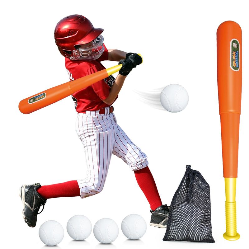Hymaz Baseball Toy, Baseball Set, Baseball, Baseball, Bat, Sponge Ball ...