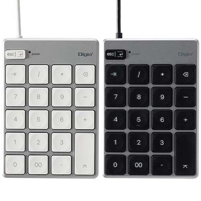 Nakabayashi TNKSU233GYBK USB Type-C Wired Thin Numeric Keyboard for Mac ...