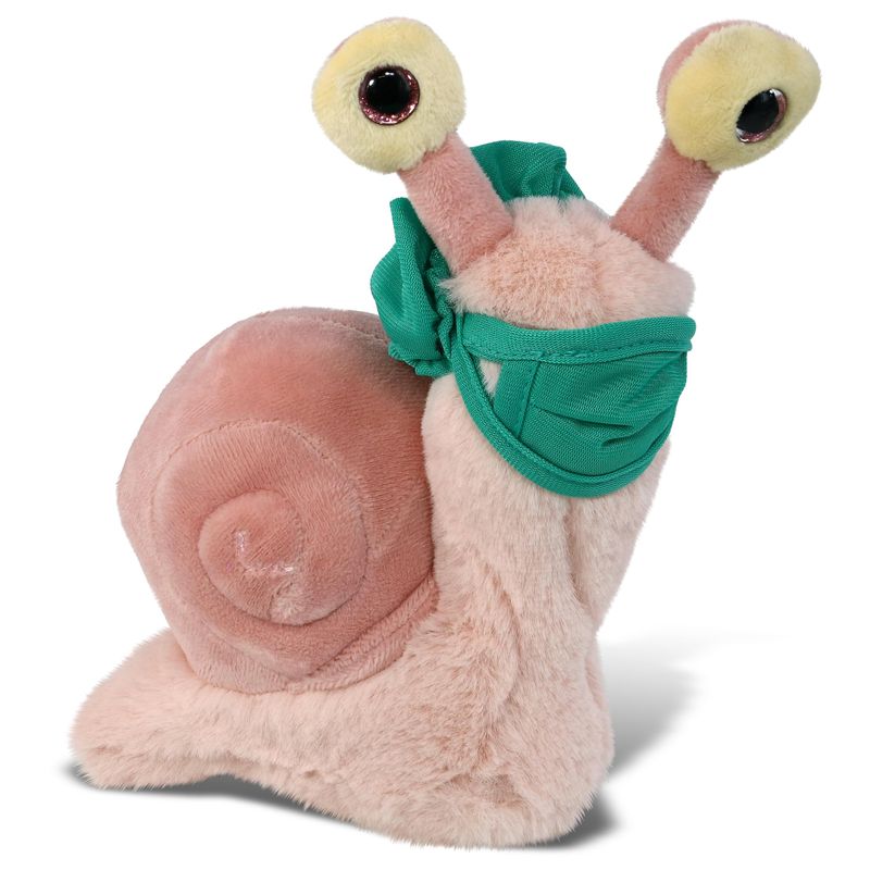 DolliBu Pink Snail Doctor Plush Toy - Super Soft Snail Doctor Stuffed ...