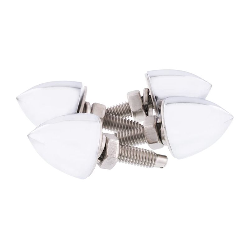 United Pacific Universal Chrome Bullet License Plate Fastener Screw ...