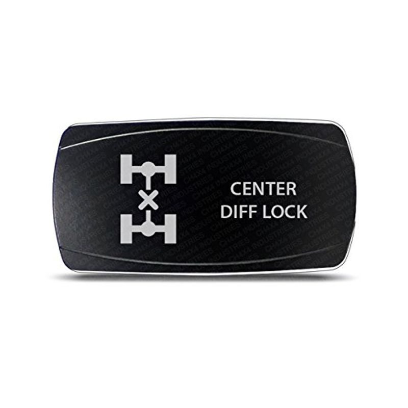 CH4x4 Rocker Switch Center Diff Lock Symbol - Horizontal - Amber LED ...