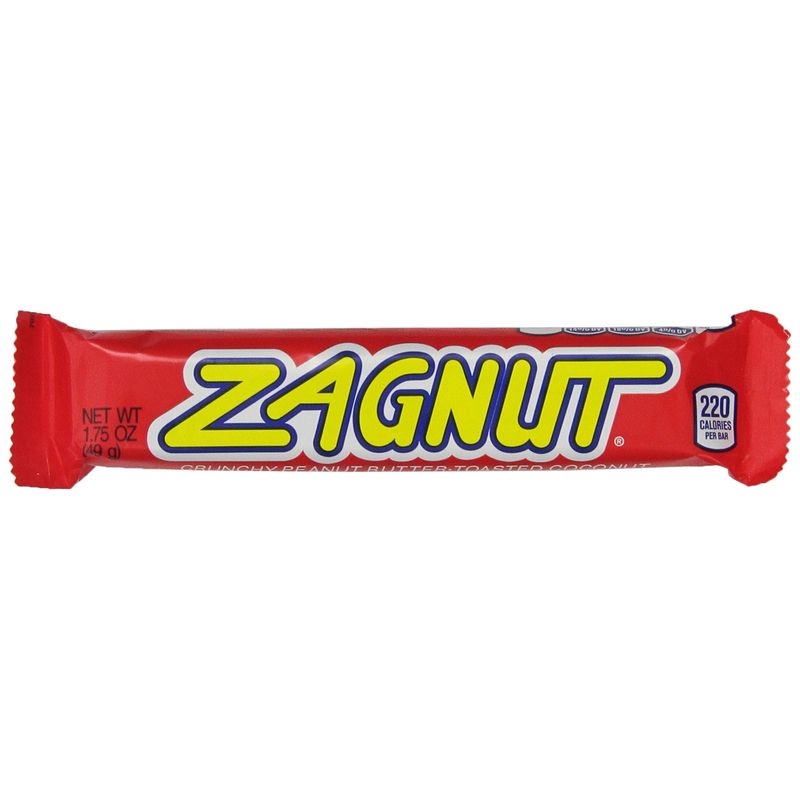 ZAGNUT Peanut Butter Coconut Candy Bar, 1.75 Ounce (Pack of 18 ...