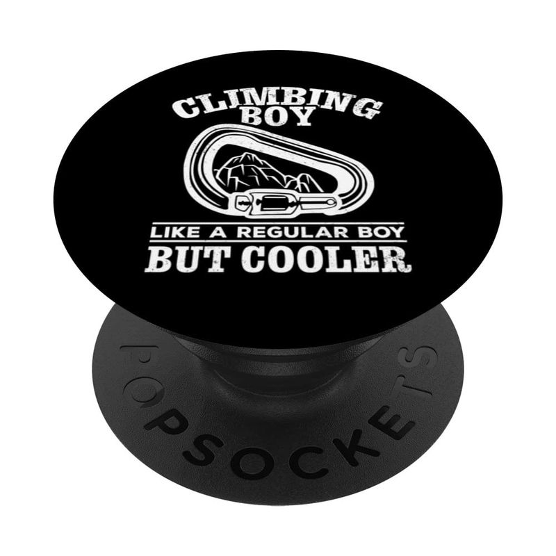 Mountain Climbing Boy Climber Boy Climbing Bouldering PopSockets ...