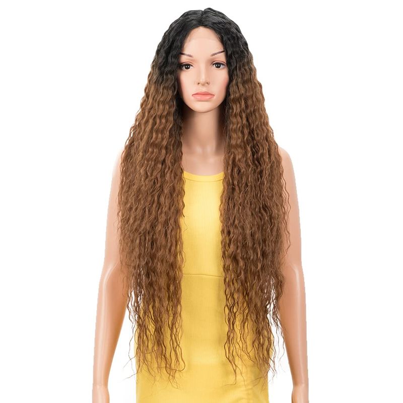 DÉBUT Lace Front Wig Super Long Curly Wig for Women 36 inches 290g ...