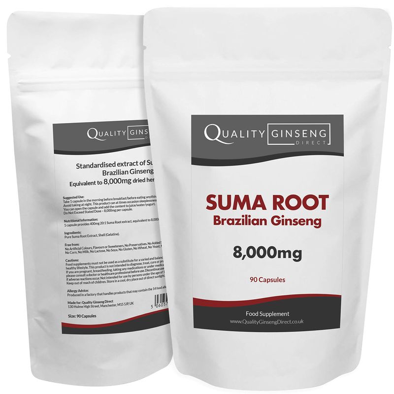 Suma Root - Brazilian Ginseng - 8,000mg Capsules (90) - Online ...