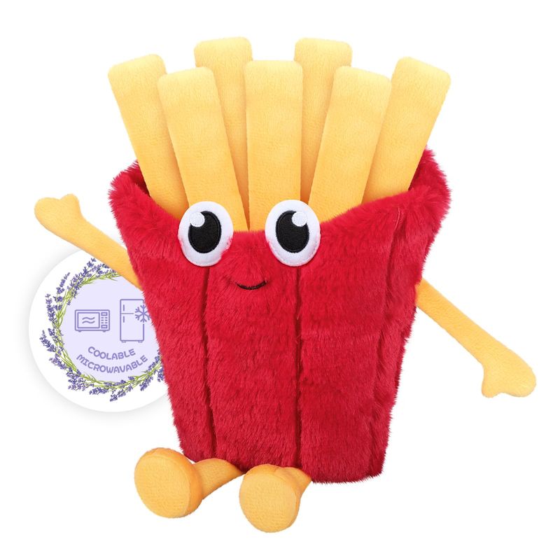 SuzziPals Heatable & Coolable French Fries Plush, Microwavable Heating ...