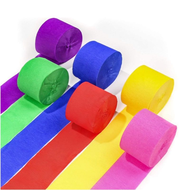 Crepe Paper Roll, 65.4 ft (25 m), Large Capacity, Art Flowers, Parties ...