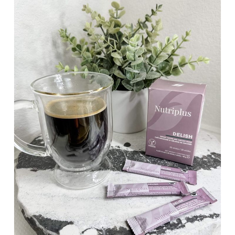 Farmasi Nutriplus Delish Instant Coffee and Chicory Blend 20 Sticks ...