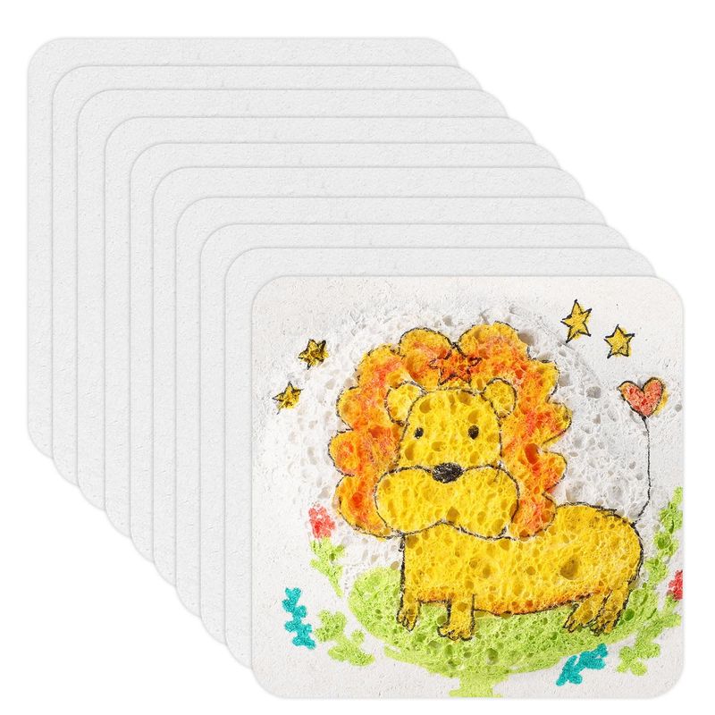 10 Sheets Magic Foam Texture Papers, White Puffy Paper Versatile Magic ...