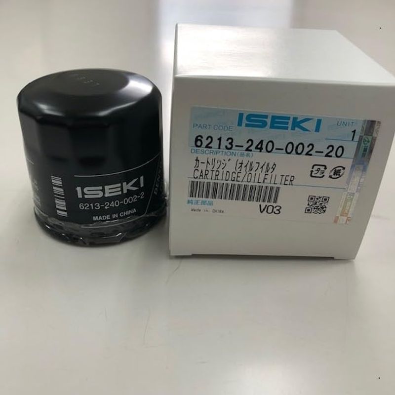 Iseki genuine "Engine oil filter" for tractors, combines, and rice ...
