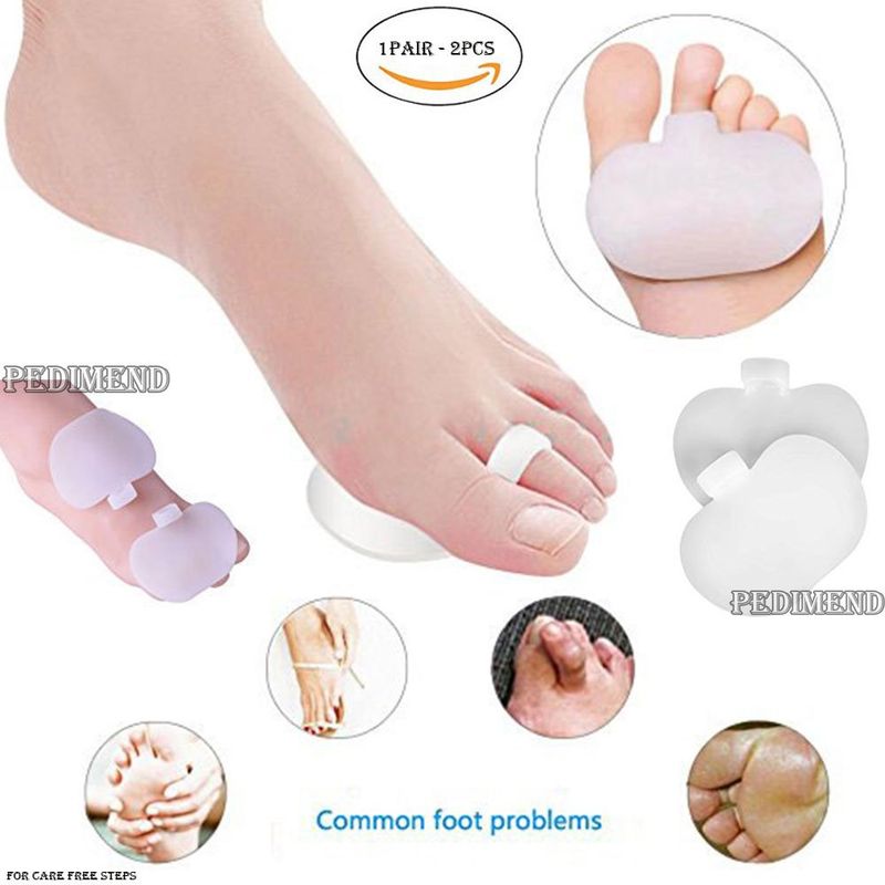 Pedimend Silicone Gel Forefoot Pad & Toe Separator (1PAIR) - Metatarsal Pads - Morton's Neuroma ...