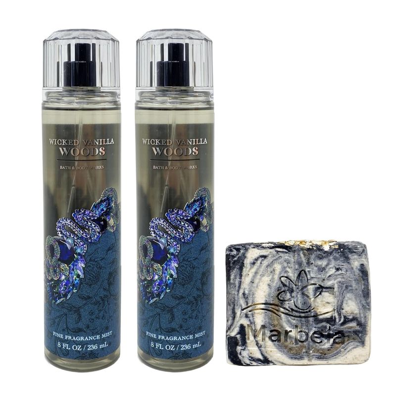 Bath & Body Works Wicked Vanilla Woods 2 Pack Fine Fragrance Mist ...