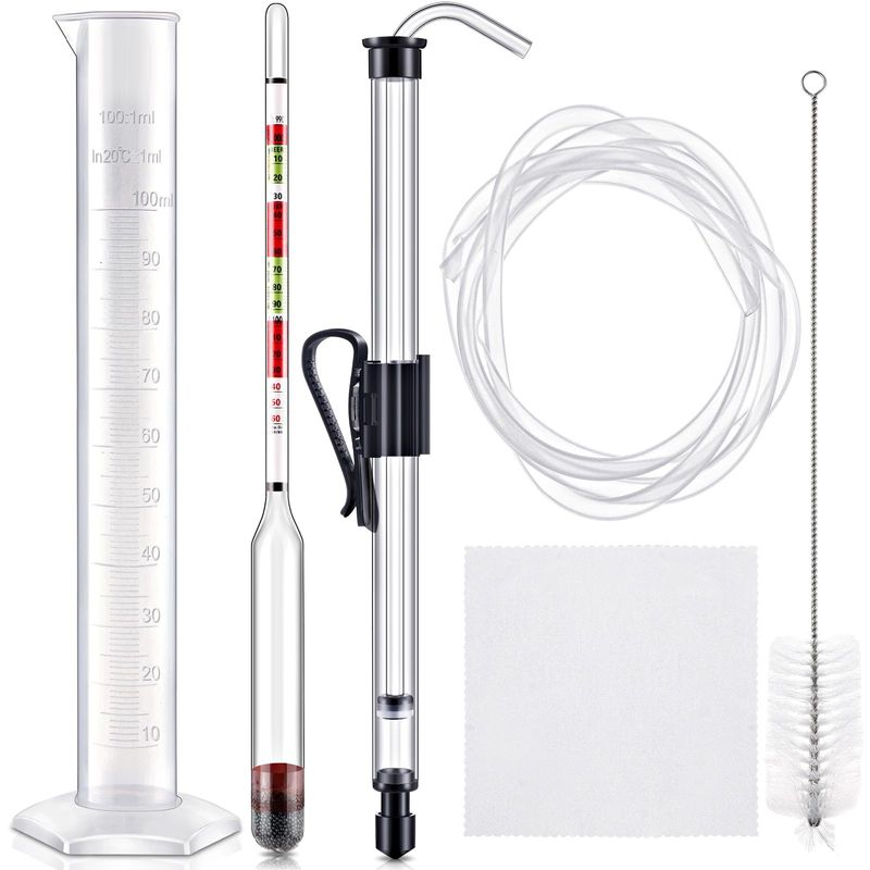 Teenyyou Auto Siphon Mini and Triple Scale Hydrometer, 6 Feet of Food ...