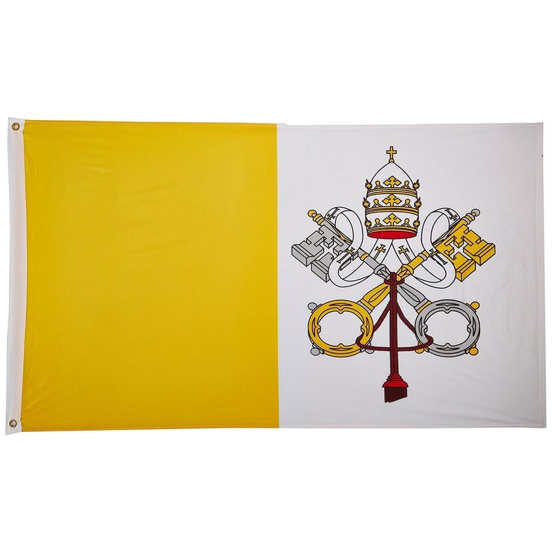 2x3 Vatican City Flag 2'x3' Nylon Polyester Pope House Banner Brass ...