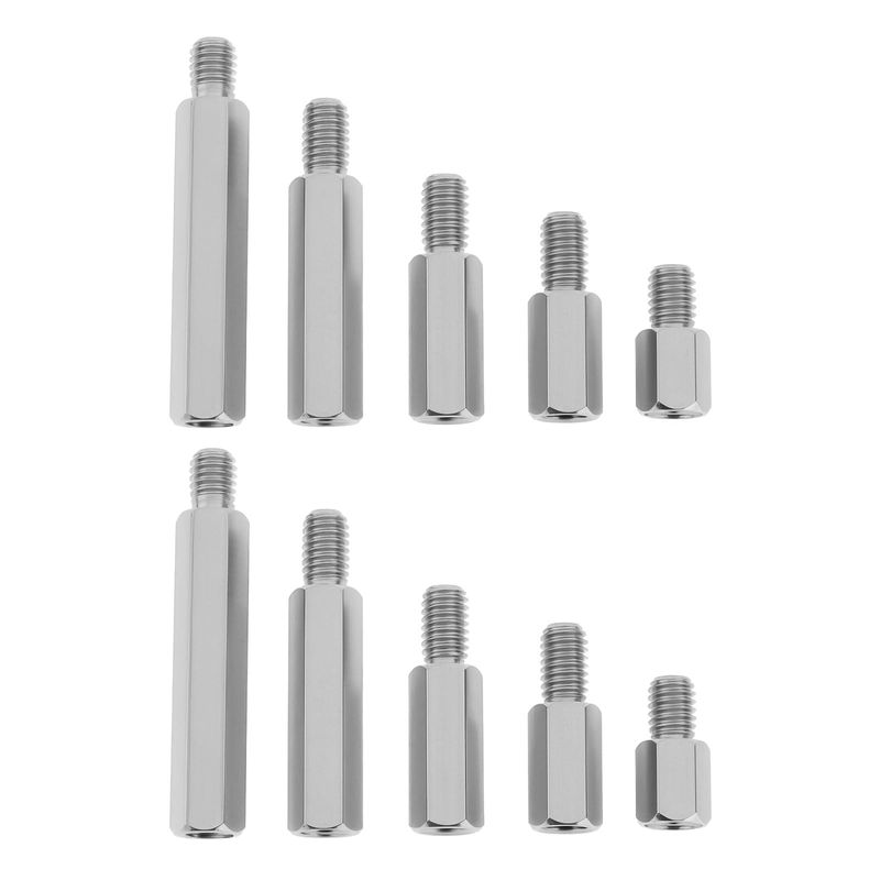 EMSea 10pcs Single Head Male Female Hex Standoff Screws M6 10mm 15mm ...