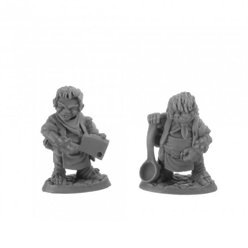 Dark Heaven Legends Chop and Grub Halfling Cooks Miniature Figure 25mm ...