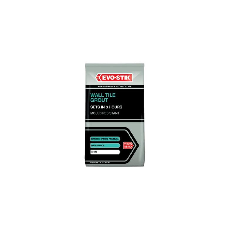 Evo Stik Wall Tile Grout Mould Resistant White 500g - Online ...