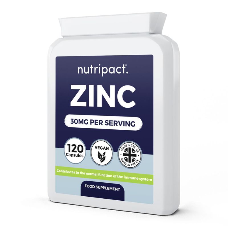 Zinc Supplement High Strength Zinc Citrate Capsules - 30mg Elemental ...