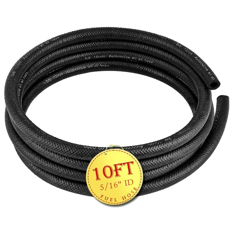 Afa Motors Fuel Line Hose 5/16 Inch ID (8mm) 10FT NBR Neoprene Rubber ...