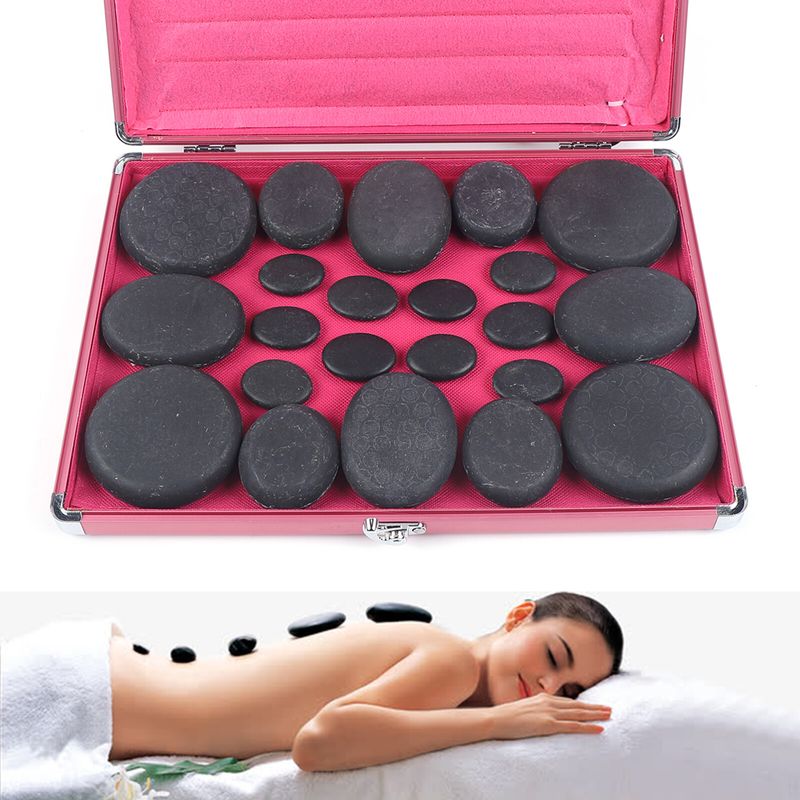Massage Stone Heater Kit Hot Stone Therapy Gua Sha Stone W/ Heating Box ...
